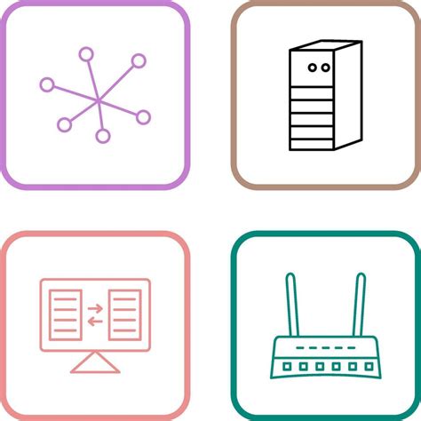 Internet And Server Network Icon 44697318 Vector Art At Vecteezy