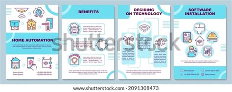 Home Automation Brochure Template Internet Things Stock Vector Royalty Free 2091308473