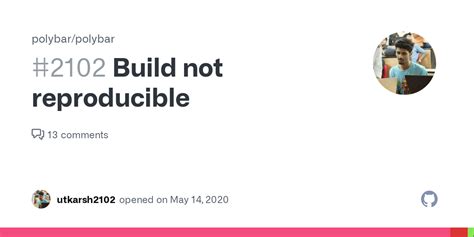 build not reproducible · issue 2102 · polybar polybar · github