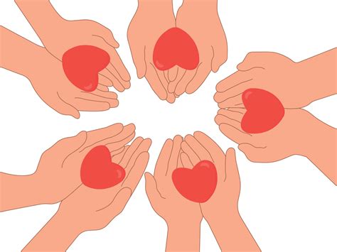 Compassion The Concept Of Sharing Love Helping Others Charity With The Support Of The Global