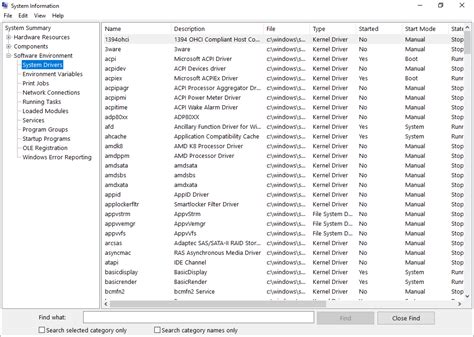System Drivers Software Environment Categories Msinfo32 Help Cpu Expert