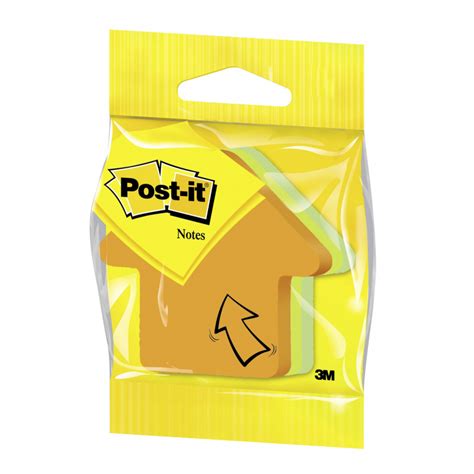 Стикеры фигурные Post-it Стрелка неоновые 3 цвета (1 блок, 225 листов ...