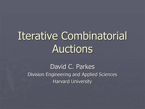 Ppt Iterative Combinatorial Auctions Powerpoint Presentation Free