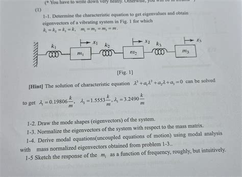 Determine The Characteristic Equation To Get Chegg