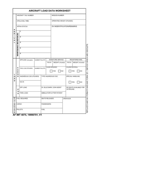 Af Imt Form 4075 Fill Out Sign Online And Download Fillable Pdf