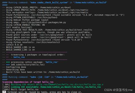 Ubuntu 安装配置ROS Noetic ubuntu 安装ros noetic CSDN博客