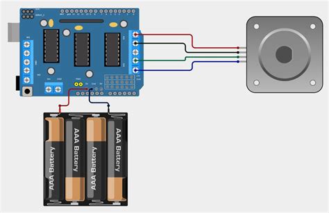 Nema Stepper Motor With L293d Motor Driver Shield
