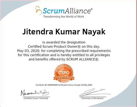 Jitendra Nayak On Linkedin Scrumalliance Scrumproductowner Cspo Staragile 22 Comments