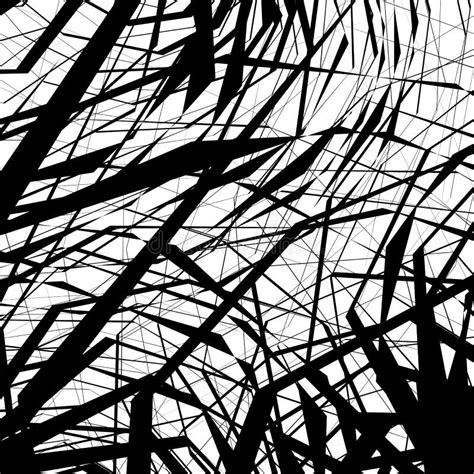 Geometric Texture With Random Angular Shapes Monochrome Art Stock Vector Illustration Of