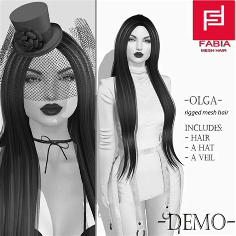 Second Life Marketplace Fabia Mesh Hair Demo
