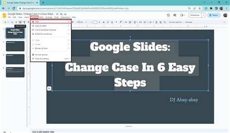 Google Slides Change Case In 6 Easy Steps