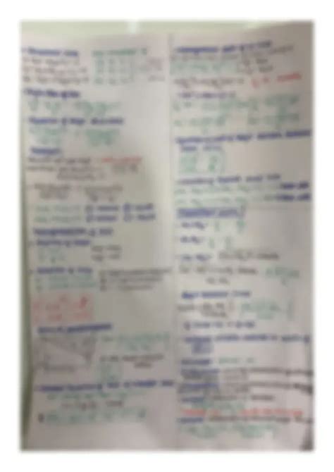 Mathematics Geometry Formulae Of Straight Lines Summaries Geometry Docsity