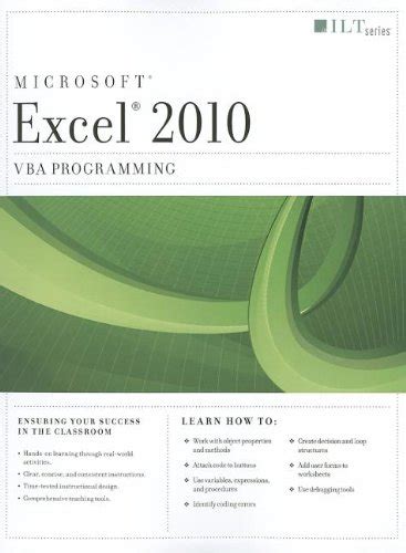 Amazon Com Excel 2010 VBA Programming Ilt 9781426029219 Tremblay Don Books