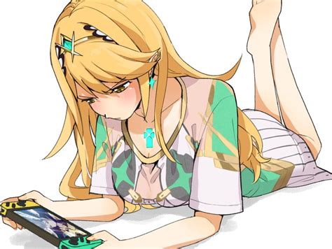 Mythra And Rex Xenoblade Chronicles And 3 More Drawn By Bafarin