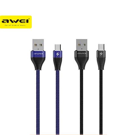 Awei Cl M Type C Fast Charge Data Transmission Charging Data Cable A Cod Shopee Philippines