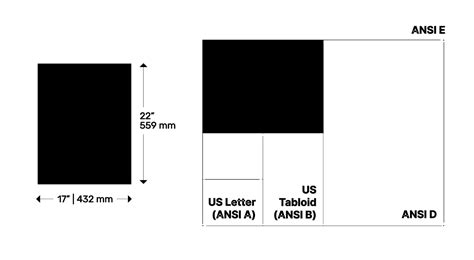 Paper Sizes Dimensions Drawings Dimensions Com