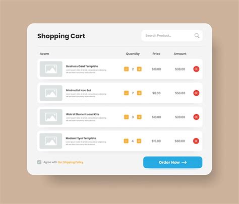 Online Shopping Cart Design 21 Shopping Cart Ui Ideas App Design