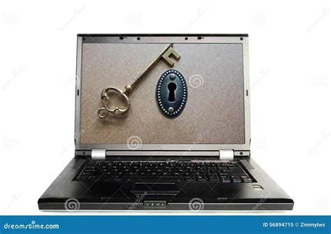 Computer Password Protection Stock Image Image Of Antique Open 56894715