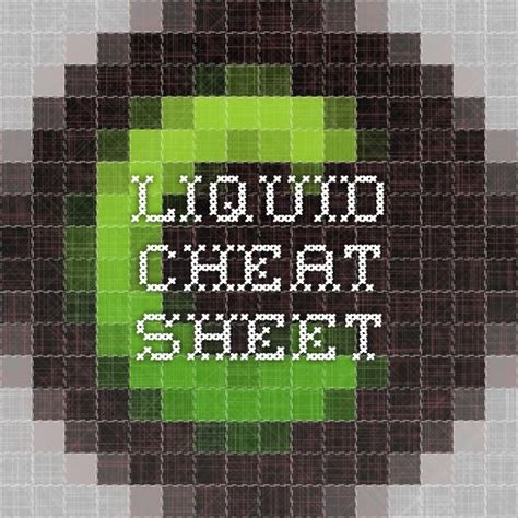 Shopify Cheat Sheet Liquid Variables Cheat Sheets Cheating Shopify
