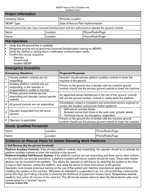 Mewp Rescue Plan 1 Pdf Occupational Safety And Health Safety Mewp Rescue Plan 1 Pdf Occupational Safety And Health Safety
