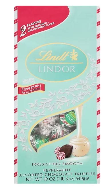 Lindt Lindor Holiday Assorted Peppermint Chocolate Truffles Christmas
