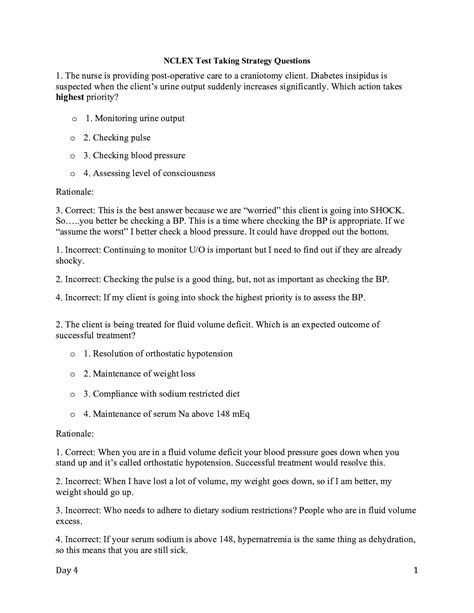 Nclex Test Taking Strategy Questions And Answers With Rationale Scholarfriends Scholarfriends