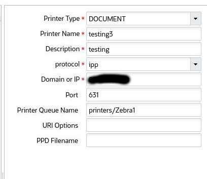 Setup Printer On WMS SAAS To Linux Server Oracle Forums
