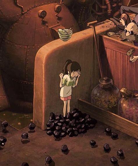 Chihiro I Would Be So Mad If Those Soots Tricked Me O O Studio Ghibli Art Studio Ghibli