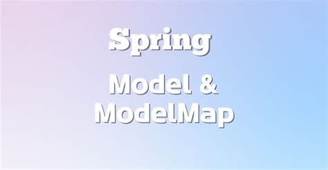 Spring Model And Modelmap