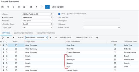 Trying To Import Line Items To A Sales Order Gives Error The System Failed To Commit The Splits