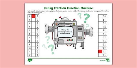Funky Fraction Function Machine Uks2 Teacher Made Twinkl