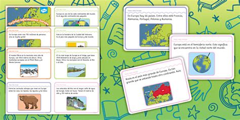 Tarjetas Informativas Europa Teacher Made Twinkl