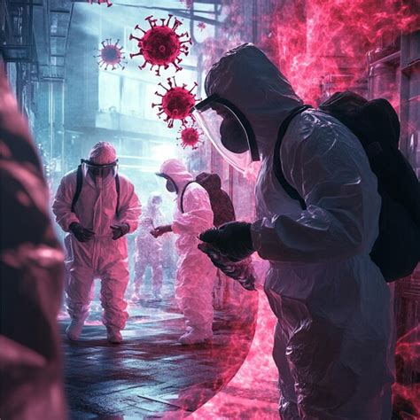 The Spread And Containment Of An Infectious Disease Outbreak Premium Ai Generated Image