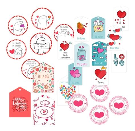 Kit Imprimible Etiquetas San Valentin Dia De Los Enamorados Mercadolibre