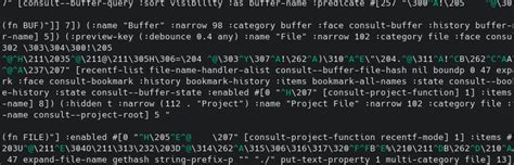 Consult Buffer Results In Screen With Escape Codes And Whatnots Remacs