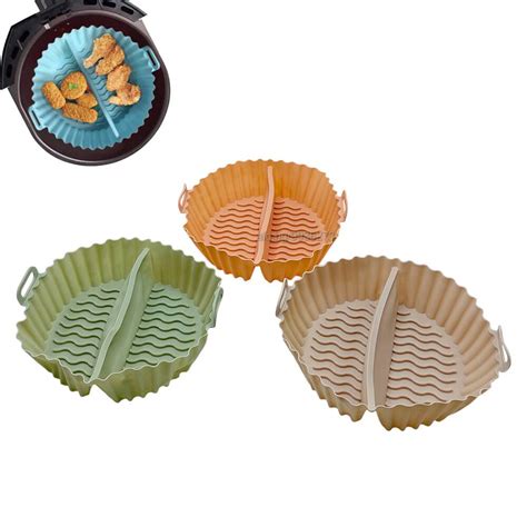 5474 Силиконова тавичка за еър фрайър с преграда Съдове Сервизи