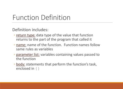 Csci 161 Introduction To Programming Function Ppt Download