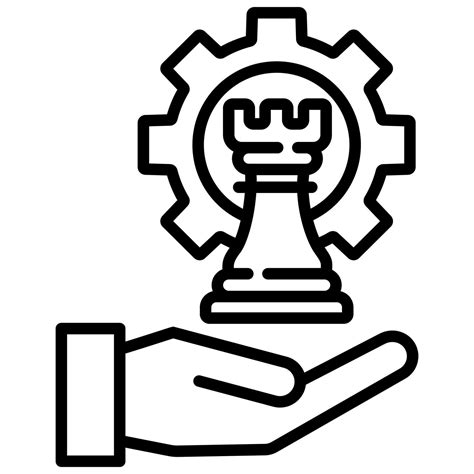 Strategic Value Icon Line Vector Illustration 35193755 Vector Art At