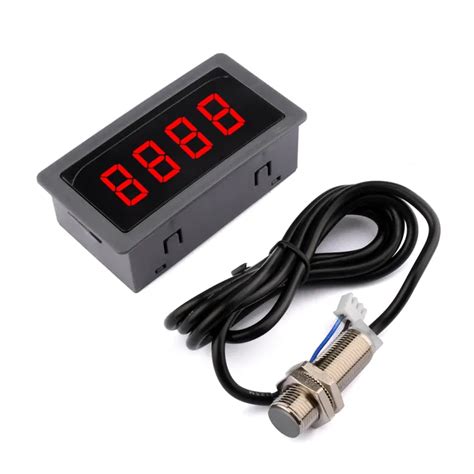 5 6 Inch 4 Digital Led Display Tachometer Rpm Speed Meter High Precision Tachometer With Hall