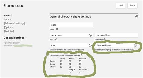 Share Permissions Ucs Univention Corporate Server Univention Help