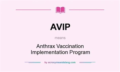 Avip Anthrax Vaccination Implementation Program In Undefined By