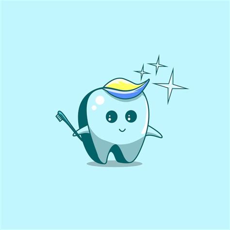 Premium Vector Cute Teeth Cartoon