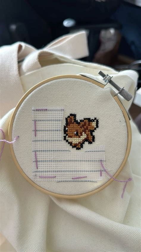 Eevee Cross Stitch In 2025