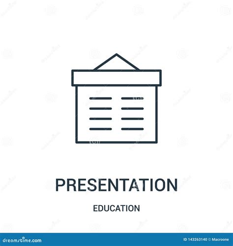Presentation Icon Vector From Education Collection Thin Line