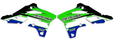 Kawasaki Kx85 Black Green T 15 Semi Custom Full Graphics Kit