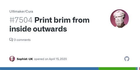 Print Brim From Inside Outwards · Issue 7504 · Ultimakercura · Github