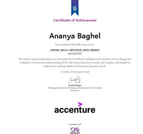 Ananya Baghel On Linkedin Artificialintelligence Machinelearning Accenture