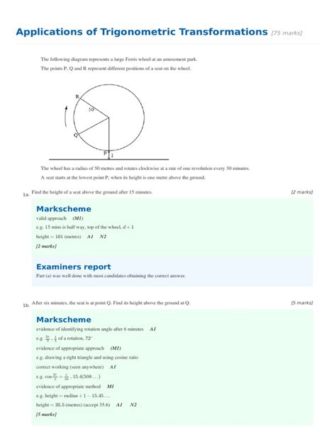 Applications Of Trigonometric Transformations Key Pdf Applications Of Trigonometric Transformations Key Pdf