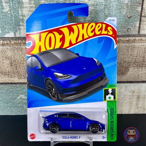 Hot Wheels Tesla Model Y Hw Green Speed 1 64 Scale Diecast Model Car