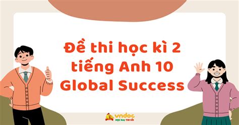 Đề thi học kì 2 tiếng Anh 10 Global success số 6 - Đề thi tiếng Anh lớp ...